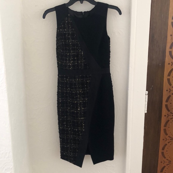 JAYGODFREY | Dresses | Jay Godfrey Black And Gold Dress | Poshmark